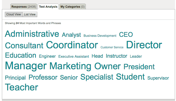 New! Get A Quick Summary Of Your Open-ended Text Responses